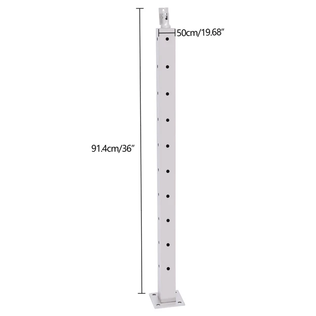 36INCH CABLE RAILING Post Handrail Stand with Adjustable Angle 0-90 ...