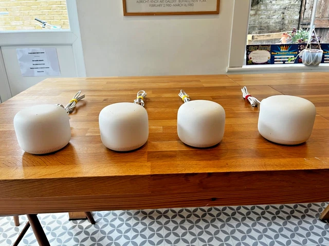 GOOGLE NEST WIFI model H2D router plus 3 access points £1.16 - PicClick UK