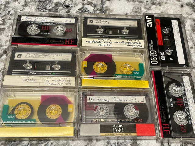 LOT OF PRE Recorded Cassette Tapes Sony Memorex JVC Cassettes $2.99 ...