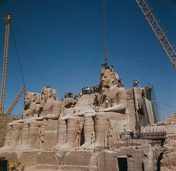 ABU SIMBEL TEMPLE Relocation 1964 Old Photo EUR 6,68 - PicClick FR
