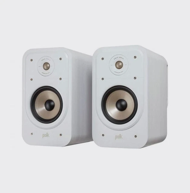 POLK AUDIO SIGNATURE Elite ES20 White Bookshelf Loudspeakers Pair B-Ware £138.46 - PicClick UK