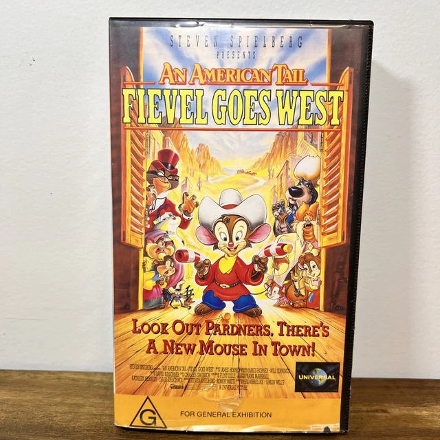 VHS AN AMERICAN Tail Fievel Goes West G Steven Spielberg Animation ...