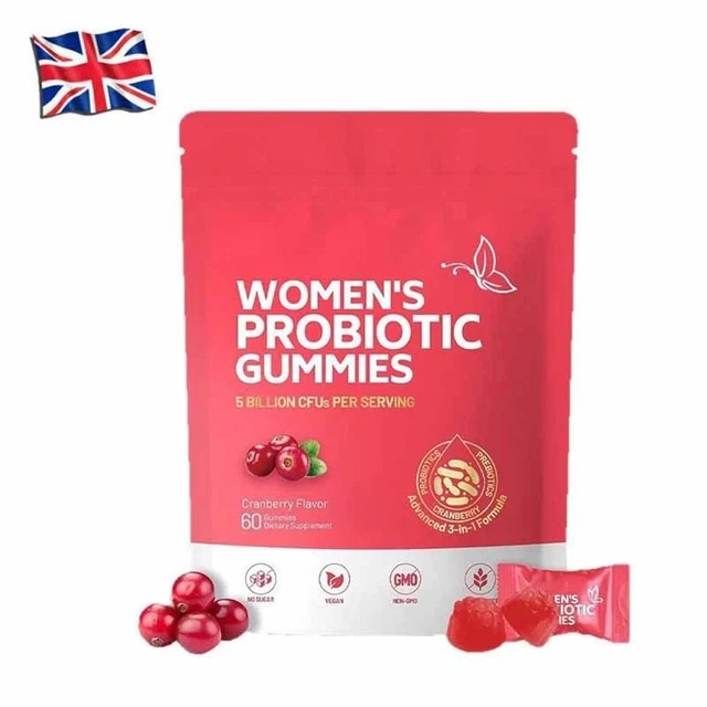 VAGINAL WOMEN PROBIOTIC Feminine Balance PH Cranberry Gummies for ...