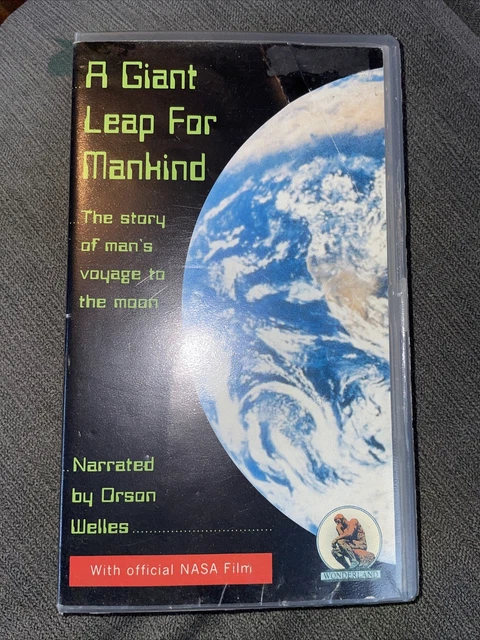 A GIANT LEAP For Mankind VHS Video Narrtd By Orson Welles Official NASA ...