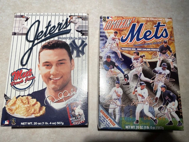 LOT OF 2 Collectible Boxes NY Jeter, Amazin Mets Baseball Frosted ...