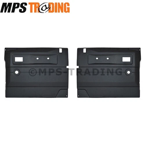 LAND ROVER DEFENDER Manual Windows Front Door Cards LH and RH Black ...