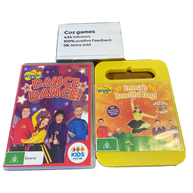 THE WIGGLES DANCE Dance! & Emma’s Bowtiful Day DVD’s Australian Kids Tv ...