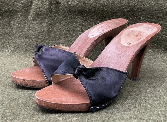 VINTAGE 1970S CANDIE'S ITALY 🇮🇹 EL GRECO St Moritz Bow Heel 38 women 7 ...