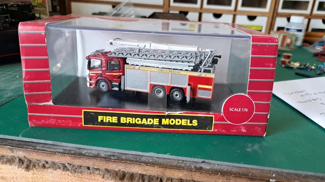 OXFORD DIECAST 1:76 Scale Scania ARP Avon Fire & Rescue Aerial Pump ...