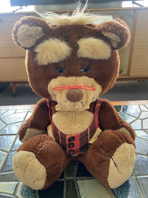 VINTAGE &SMARTY BEAR& 1985 TALKING PLUSH TOY ANIMAL Talking Speaks 14 ...