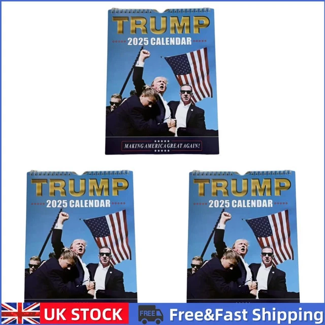 DONALD TRUMP 2025 Desk Calendar Trump 2025 Calendar Trump Shot Planning ...