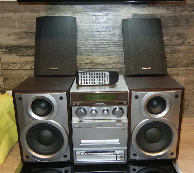 PANASONIC SA-PM15 CD-COMPACT Stereoanlage Silber Ersatzteile Tape defekt EUR 35,00 - PicClick DE