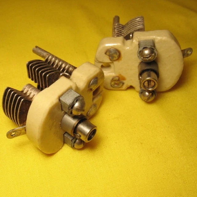 CERAMIC VARIABLE AIR Capacitor 10-60pF Vintage Radio x 2 units $24.65 ...