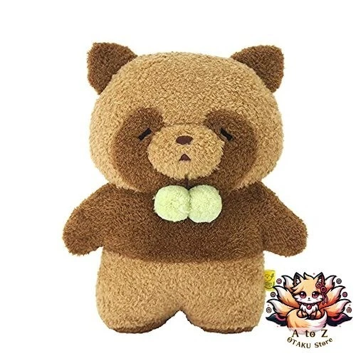 NEW SUN LEMON Fluffy Tatton Raccoon Dog (M) Plush Stuffed Animal Japan £40.72 - PicClick UK