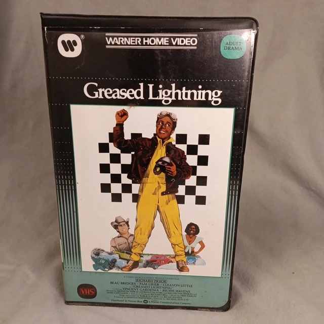 GREASED LIGHTNING VHS Tape Richard Pryer Rare Clamsheel Case Warner ...