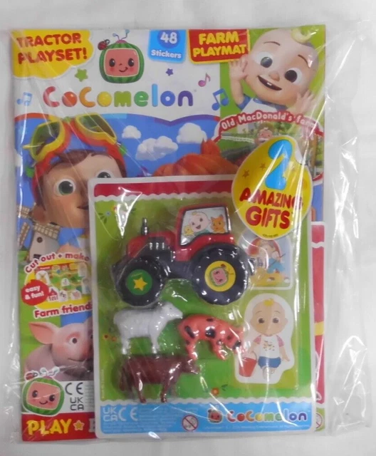 COCOMELON MAGAZINE #18 2023 Play explore learn + 48 Stickers & Tractor ...