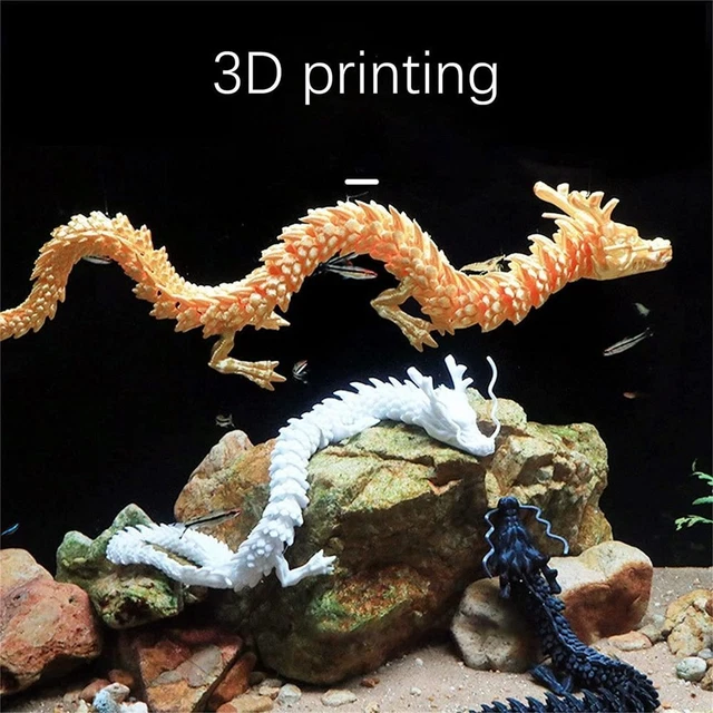DRAGON 3D PRINTED Articulated Dragon with Movable Joints Dragon Toy ...