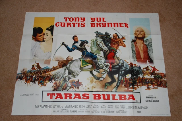 YUL BRYNNER IN J. LEE THOMPSON'S TARAS BULBA (1962) - RARE ORIG. UK ...