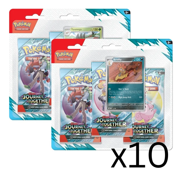 10X POKEMON TCG Scarlet & Violet Journey Together Blister Pack Presale ...