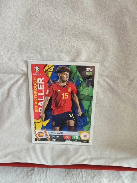 TOPPS MATCH ATTAX 2024 Lamine Yamal Spain Breakthrough Baller Rookie ...