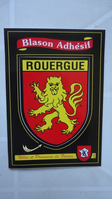 BLASON ADHESIF AUTOCOLLANT Rouergue Villes Et Provinces De France Kroma EUR 5,90 - PicClick FR
