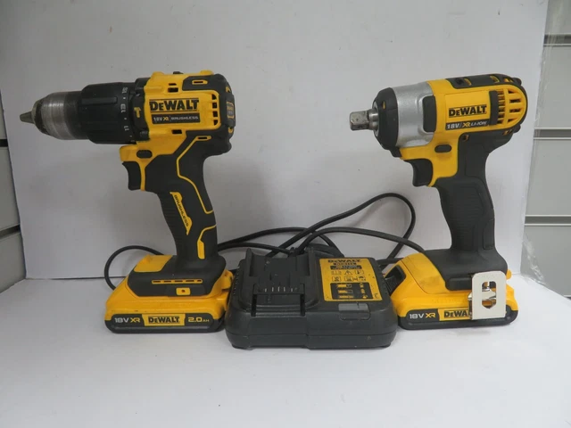 TALADROS DEWALT 18V DCD709 y DCF880 CON BATERÍAS Y CARGADOR DCB113 ...