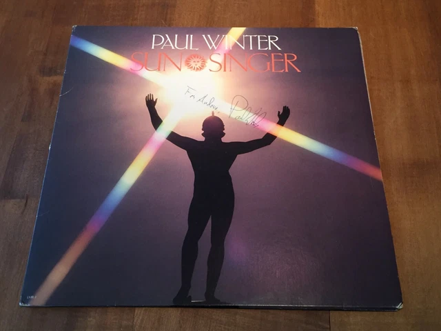 SIGNED BY PAUL WINTER Sun Singer ORIG LIVING MUSIC RECORDS US LP EX ...