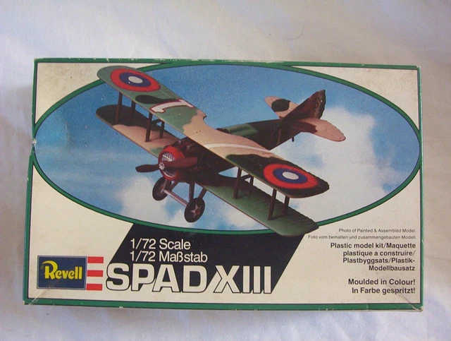 VINTAGE REVELL 1/72 scale SPAD XIII, model kit. [untouched] £7.99 ...