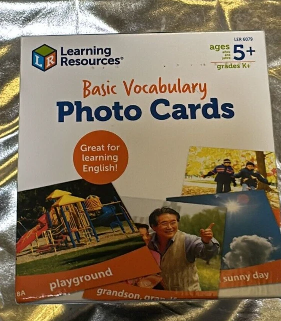 BASIC VOCABULARY PHOTO Cards Phonics Educational Game Learning ...