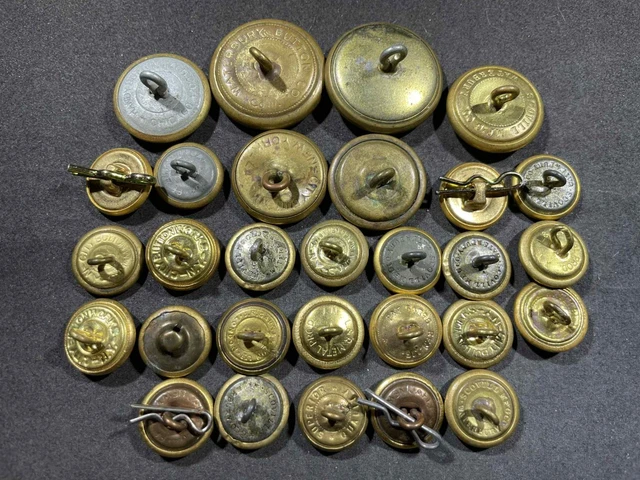 LOT X29 WW2 WWII US Army Military Uniform Buttons Various Types 28 23 ...