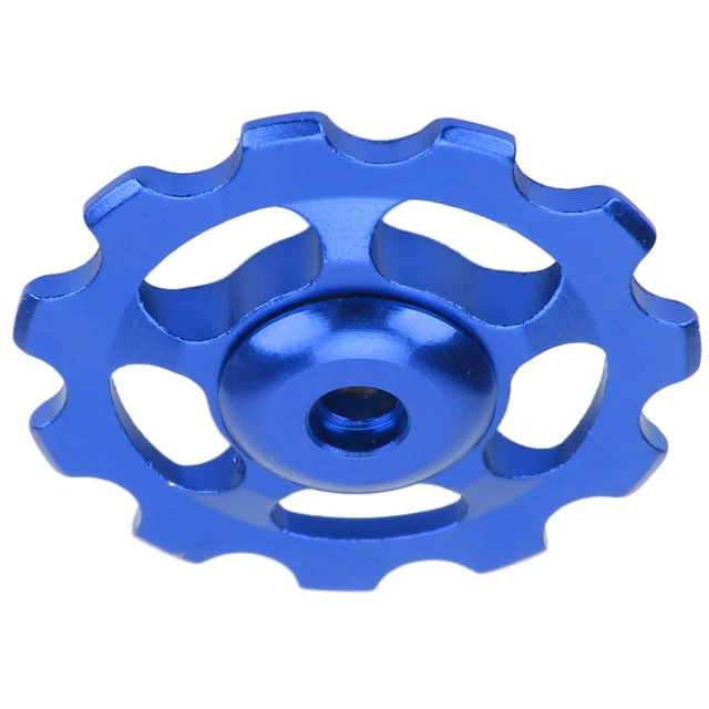 (BLUE)11 TEETH FLYWHEEL Guide Wheel Bicycle Rear Derailleur Pulley Easy ...