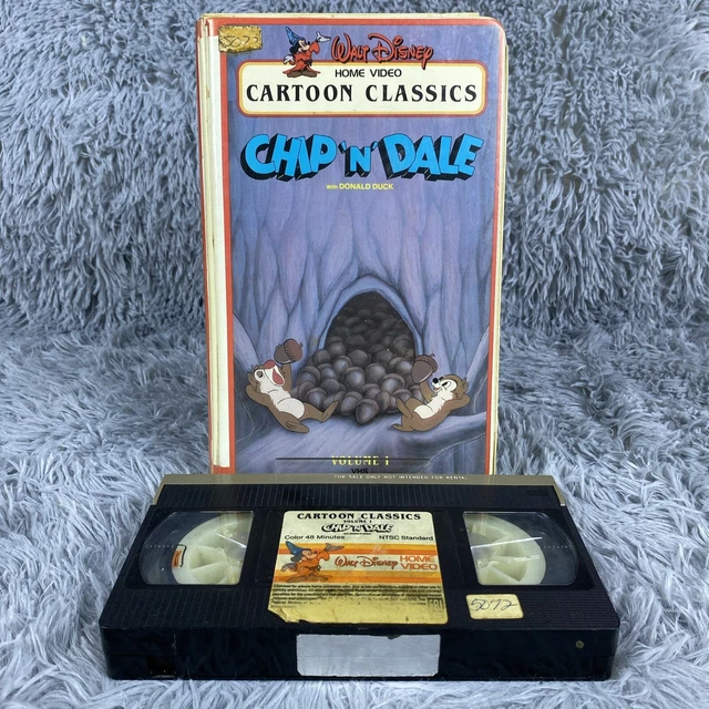 WALT DISNEY CARTOON Classics Chip N' Dale & Donald Duck Clamshell VHS ...