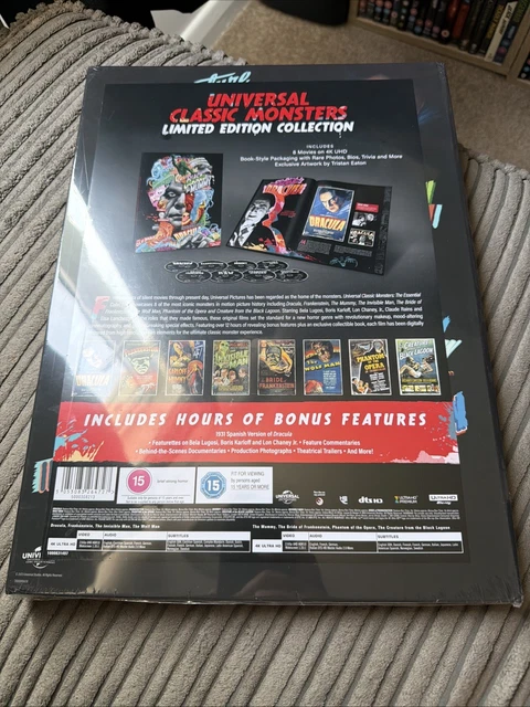UNIVERSAL CLASSIC MONSTERS: The Essential Collection 4K LE Book New ...