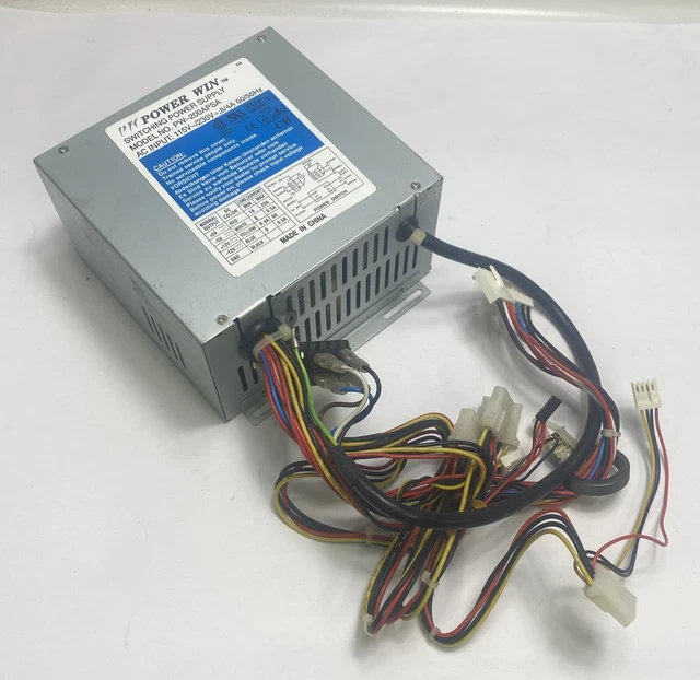 POWER WIN PW-200APSA 200W AT Power Supply - 4x IDE 2x Berg Switchable ...