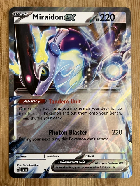 2023 POKÉMON MIRAIDON Ex Jumbo Card Paldea Collection SV1en $6.99 ...