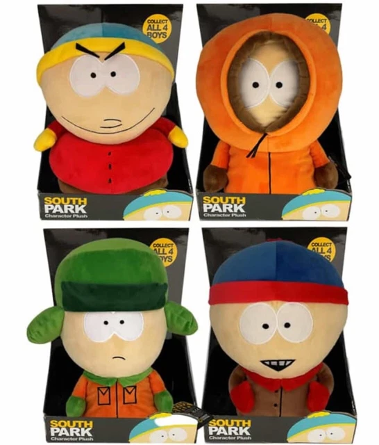 OFFICIAL SOUTH PARK Cartman Kenny Kyle & Stan 15cm Plush Toy Complete ...