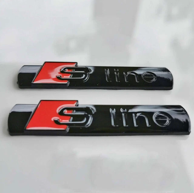 2X-S-LINE EMBLEM SCHRIFTZUG Logo Glänzend Badge Kotflügel Glanz Für ...