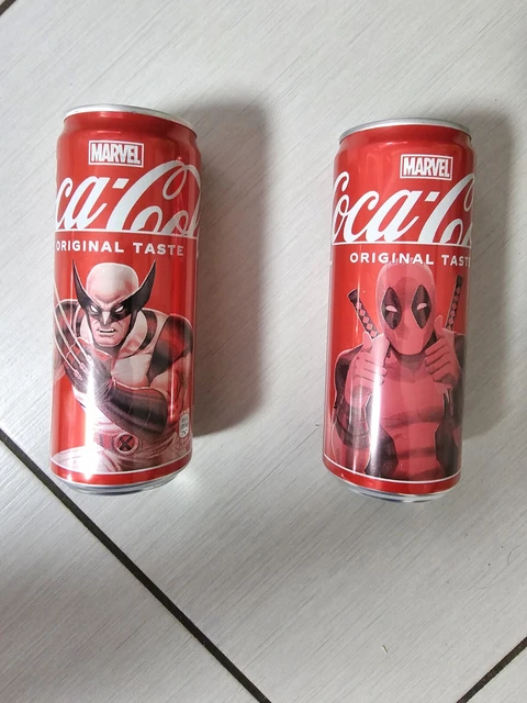 LATTINE COCA COLA Marvel Deadpool & Wolverine Da Collezione Chiuse Mai ...