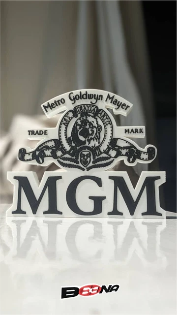 MGM METRO GOLDWYN Mayer Freestanding plastic logo sign for display £18. ...