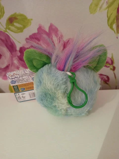 FURBY PLUSHIE KEYRING,BAG Clip,Nwts,Multi-Green,, 5"/12 Cm With Ears £4 ...