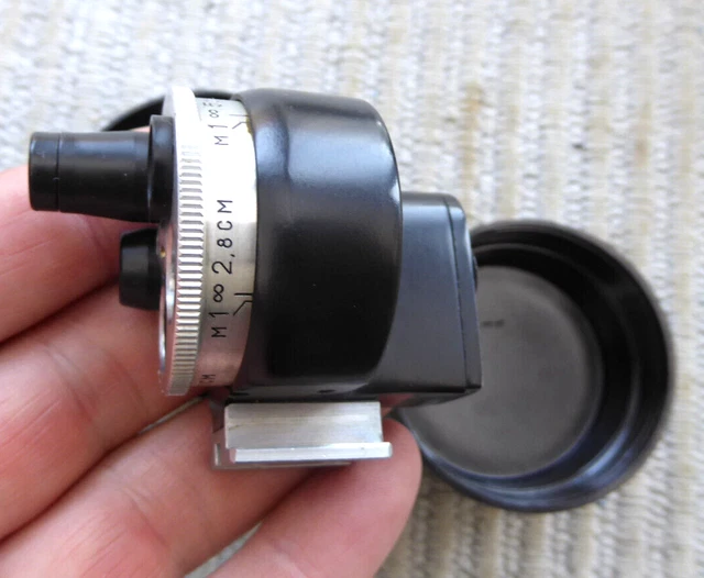 VINTAGE RUSSIAN RANGEFINDER Camera Turret Viewfinder, fits Leica Contax ...