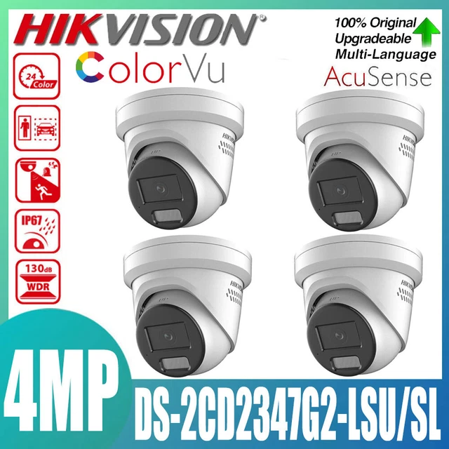 HIKVISION DS-2CD2347G2-LSU/SL 4MP ColorVu Strobe Light & Audio Alarm IP Camera £156.35 - PicClick UK