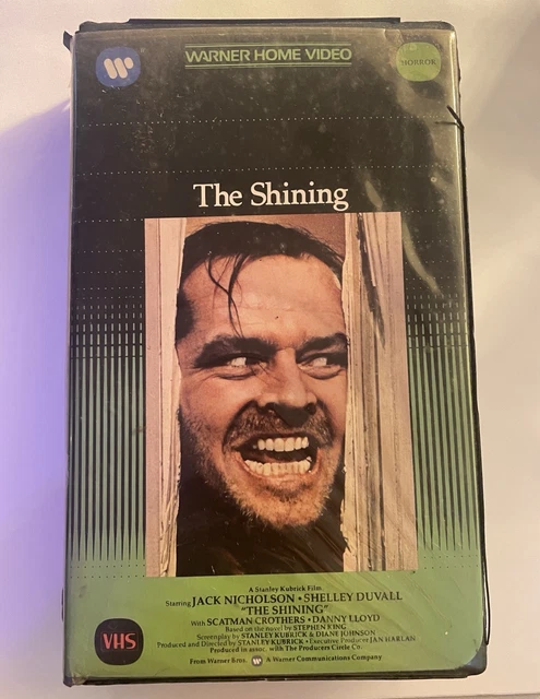 THE SHINING 1980 VHS Horror Warner Home Video Clamshell Original First ...