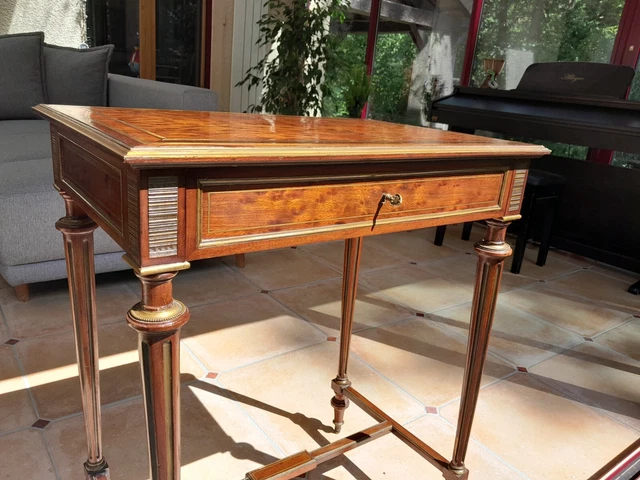 MEUBLE COLLECTION P. SORMANI 1867 TABLE HAUTE TRAVAILLEUSE COIFFEUSE ...