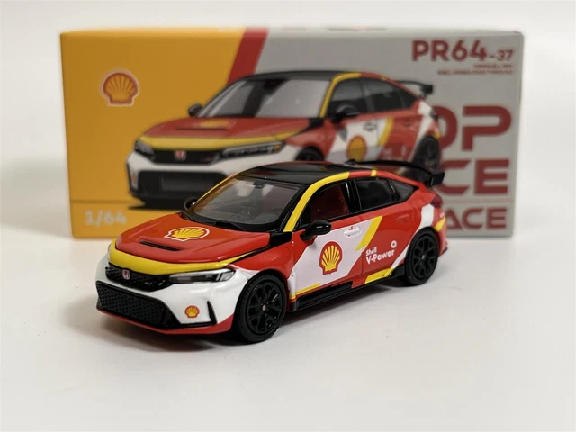 HONDA CIVIC TYPE R FL5 Échelle 1:64 Shell Pop Race PR640037 EUR 41,45 ...