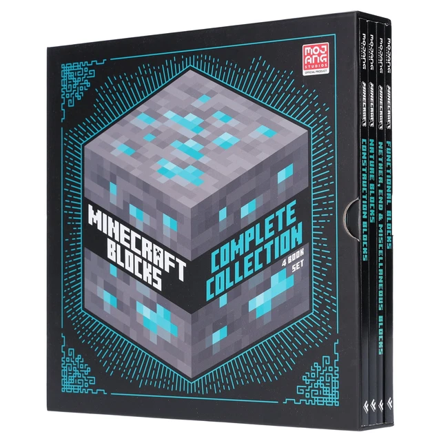 MINECRAFT BLOCKS COMPLETE Collection 4 Books Set by Mojang AB - Ages 8 ...