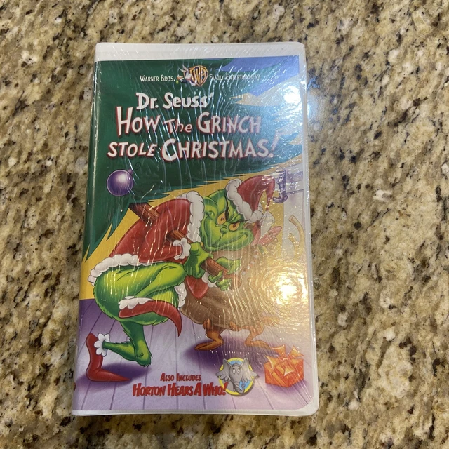 DR SEUSS' &HOW the Grinch Stole Christmas" VHS Tape Clamshell (1999 ...