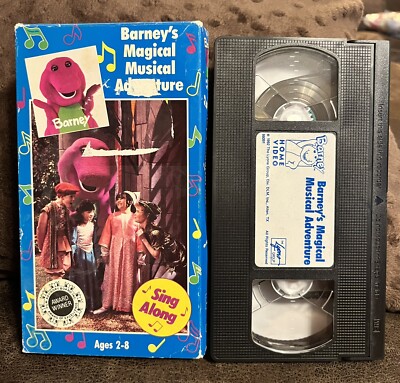 BARNEY-BARNEYS MAGICAL MUSICAL Adventure VHS 1992 Vintage Kids Sing ...