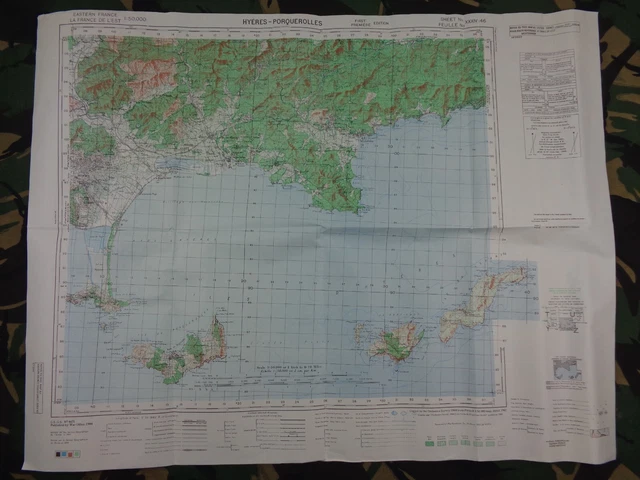 WW2 MAP FOR OPERATION DRAGOON (OPERATION ANVIL) for INVASION of ...