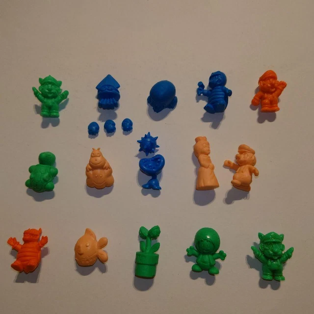 THE SUPER MARIO Bros Bowser Showa Retro Super Mario Kin Eraser Bulk ...